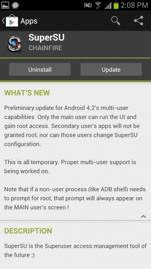 "SuperSU" อัพเดทใหม่รองรับการใช้งาน multi-user บน Android 4.2
