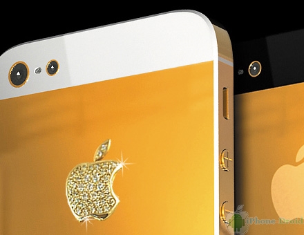 "Solid gold iPhone 5" สุดหรูประดับด้วยทองหนัก 128 กรัม และฝังด้วยเพชร 53 เม็ด