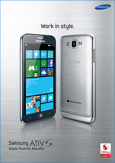 Samsung ATIV S สมาร์ทโฟน Windows Phone 8 วางขายแล้วบนเครือข่าย T-Mobile ...