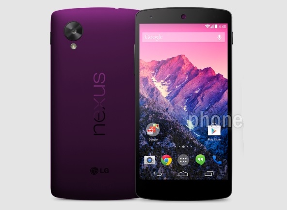 Nexus 5 เตรียมวางขายเพิ่มอีก 6 สี ได้แก่ แดง ส้ม เหลือง เขียว ฟ้า และม่วง