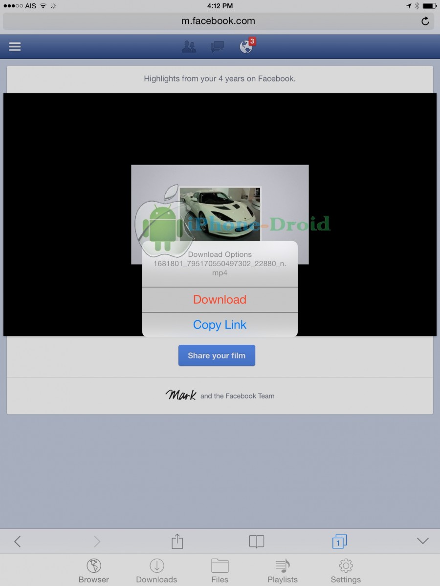 วิธีดาวน์โหลด Facebook look back ด้วย iPhone, iPod, iPad พร้อมแอพโหลด ...