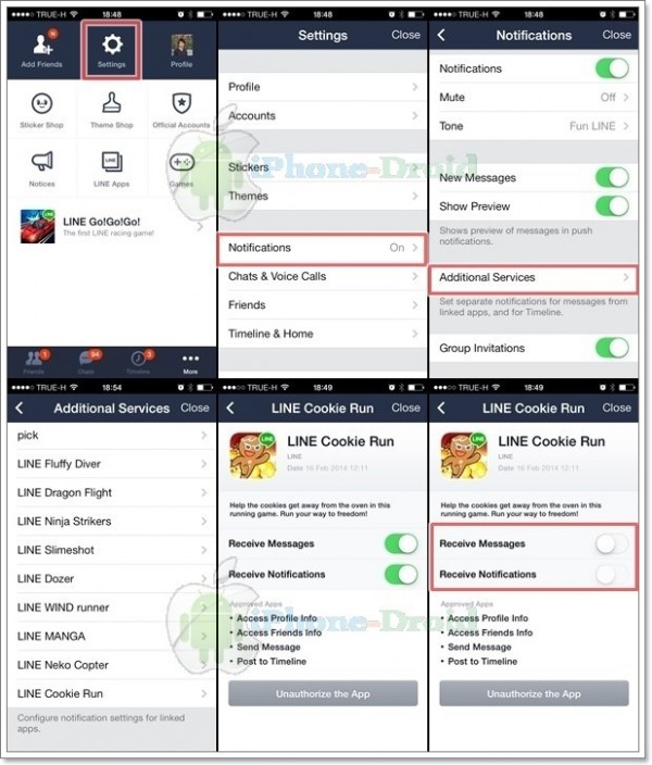 วิธีตั้งค่าปิดการแจ้งเตือนคำเชิญและข้อความจากเกมส์ LINE (iOS และ Android)