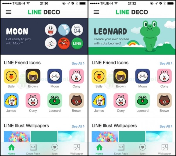 แนะนำแอพ LINE DECO สร้างไอคอนแอพเป็นตัวละคร LINE / ฟรี Wallpaper โหลด ...