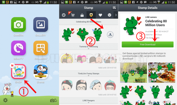 LINE Camera ฉลอง 80 ล้านดาวน์โหลดแจกฟรีสแตมป์กบน้อยตัวเขียว Leonard