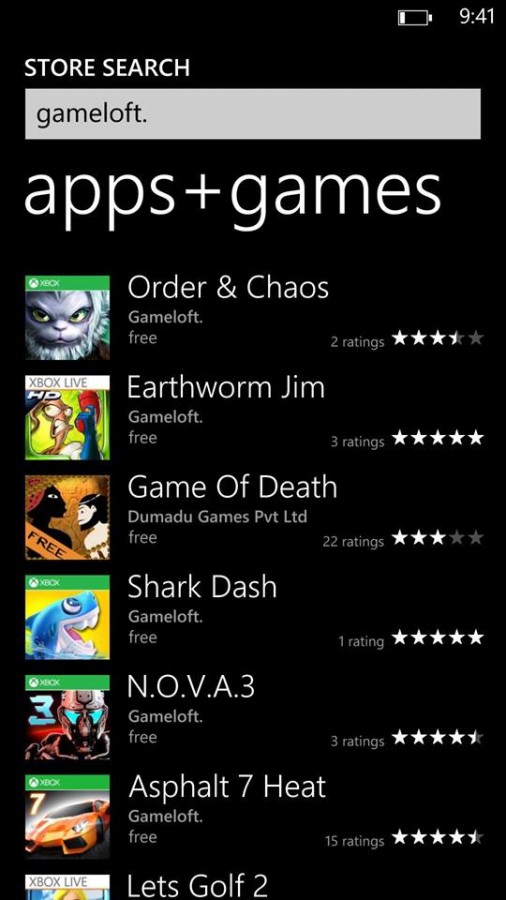 Nokia แจกฟรี 9 เกมส์ดังจาก Gameloft สำหรับผู้ใช้ Nokia Lumia รายละเอียด ...