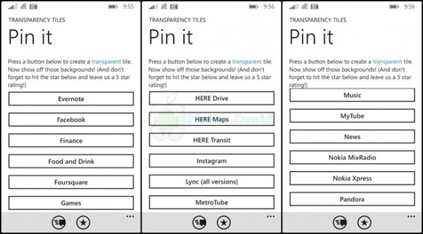แนะนำแอพ Transparency Tiles สร้าง Tiles โปร่งแสงได้ง่าย ๆ โหลดฟรีที่นี่ [Windows Phone]