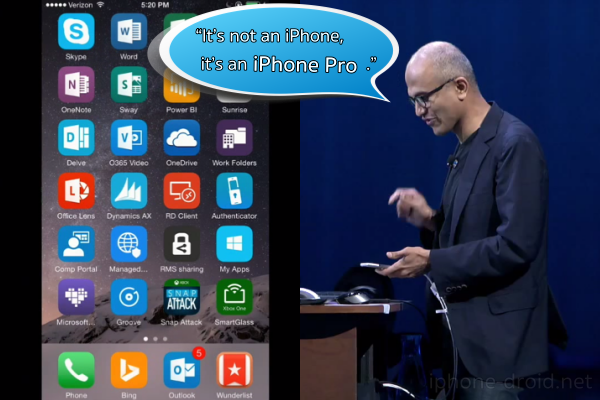 ซีอีโอไมโครซอฟท์ปล่อยมุกฮา เปิดตัว "iPhone Pro"