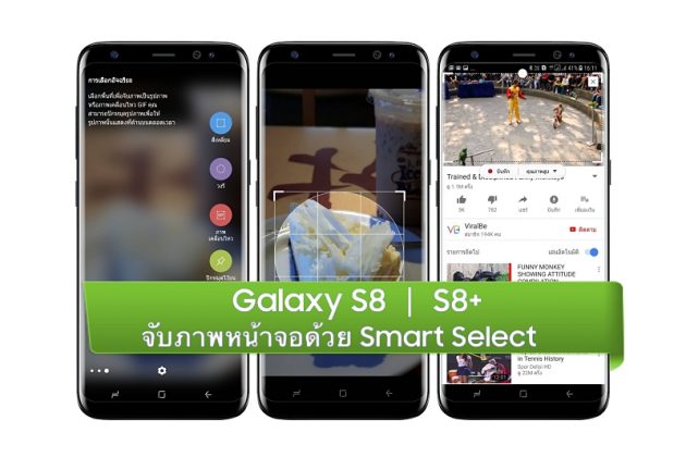 วิธีจับภาพหน้าจอ Samsung Galaxy S8 และ S8+ ด้วยฟีเจอร์ Smart Select ได้ ...