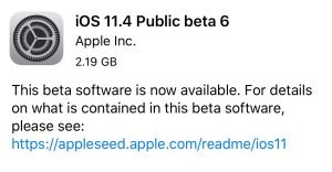 แอปเปิลออกอัปเดท iOS 11.4 beta 6 สำหรับนักพัฒนา และบุคคลทั่วไป อัปเดทผ่าน OTA