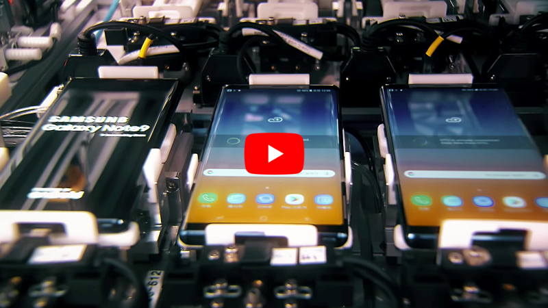 ชมกันชัดๆ วิดีโอการผลิต Samsung Galaxy Note9 จากโรงงาน (ชมคลิป)