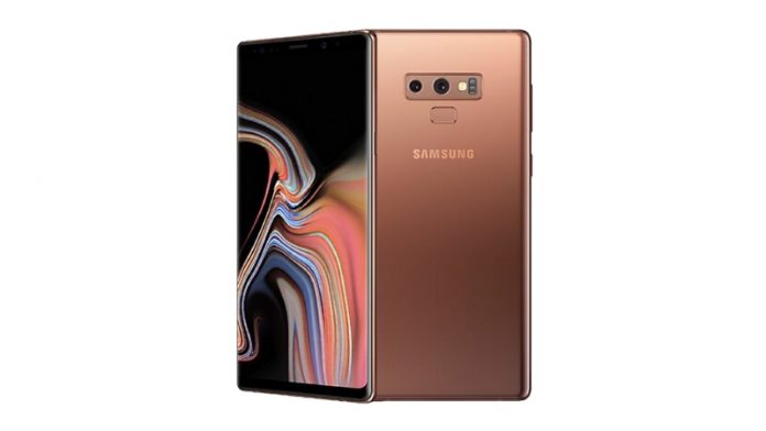 หลุดภาพทางการ Samsung Galaxy Note9 Metallic Copper หรือสีทองแดง