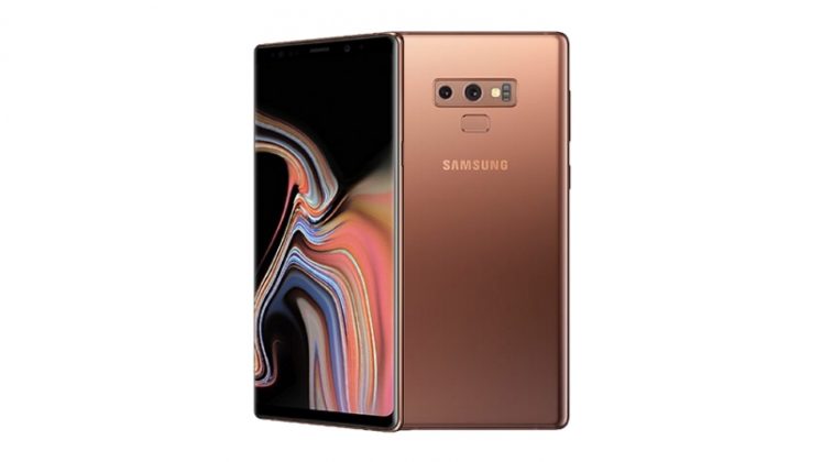 หลุดภาพทางการ Samsung Galaxy Note9 Metallic Copper หรือสีทองแดง