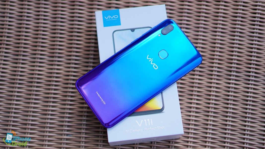 พรีวิว Vivo V11i สมาร์ทโฟนดีไซน์ไล่เฉดสีสวยงาม และมีกล้อง AI