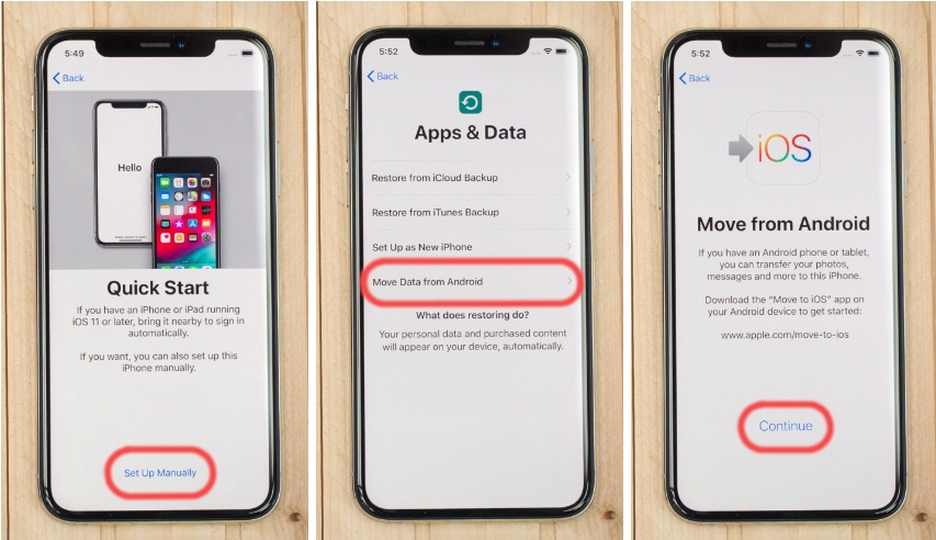 วิธีถ่ายโอน เบอร์โทร รูปภาพและข้อมูลจาก Android ไปยัง Iphone