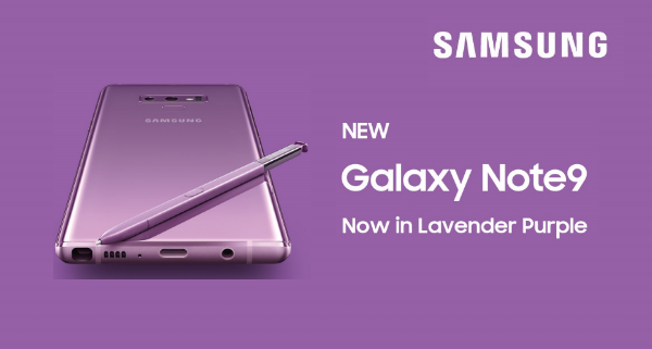ครั้งแรกของไทย! Samsung เปิดตัว Galaxy Note9 สีใหม่ล่าสุด Lavender Purple