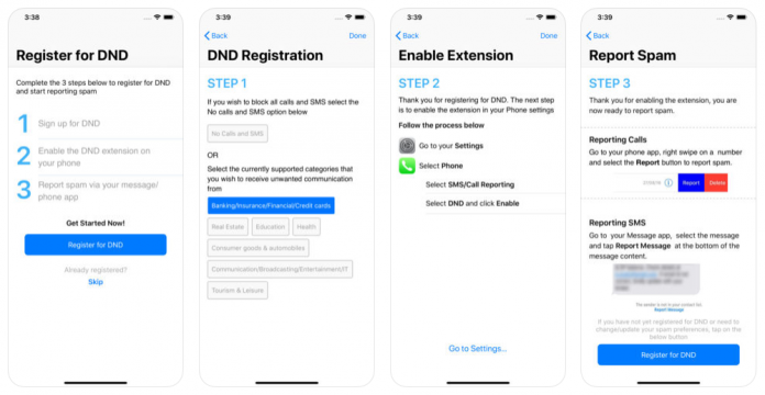 อินเดียแก้ปัญหา Spam Callers ด้วยการให้ Apple เพิ่มแอพ TRAI DND ใน App ...