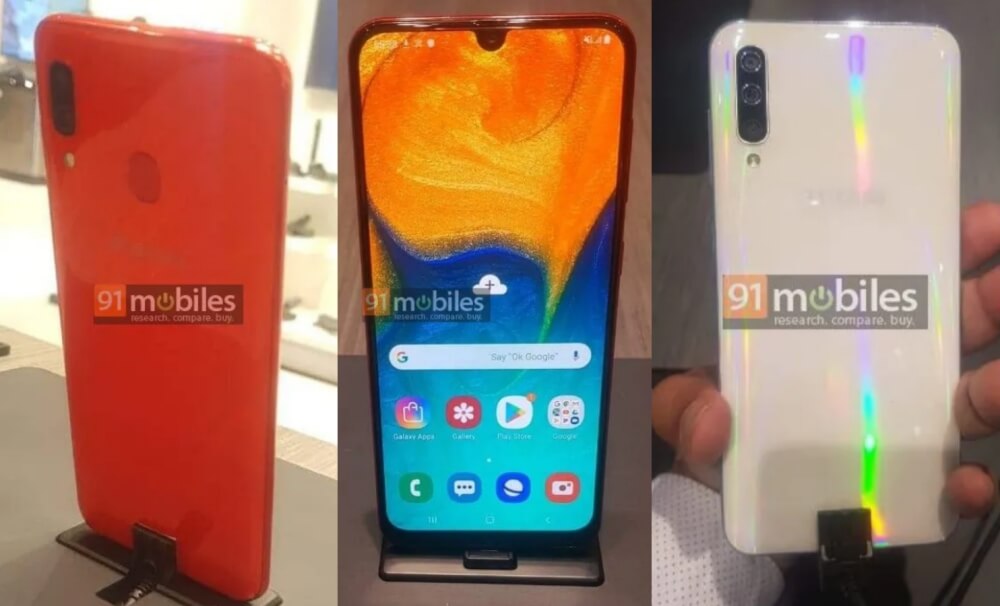 Samsung Galaxy A50 และ A30 มีหน้าจอ Infinity-U และกล้องหลัง 2-3 ตัว