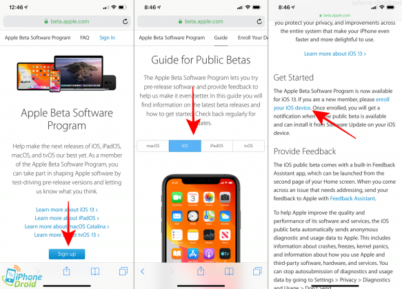 วิธีติดตั้ง iOS 13 Public Beta ทุกคนติดตั้งทดสอบได้ อัพเดทผ่าน OTA