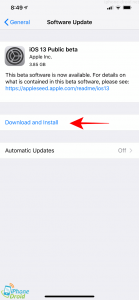 วิธีติดตั้ง iOS 13 Public Beta ทุกคนติดตั้งทดสอบได้ อัพเดทผ่าน OTA