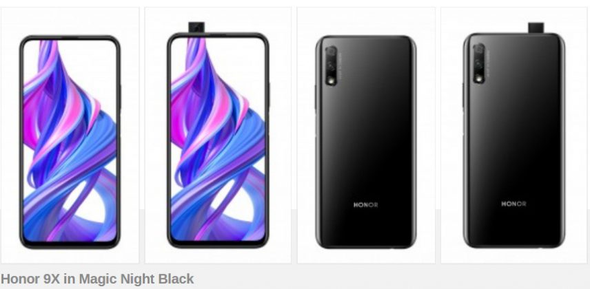 Honor 9X และ 9X Pro เปิดตัวอย่างเป็นทางการ ใช้ชิป Kirin 810 และกล้อง Pop Up