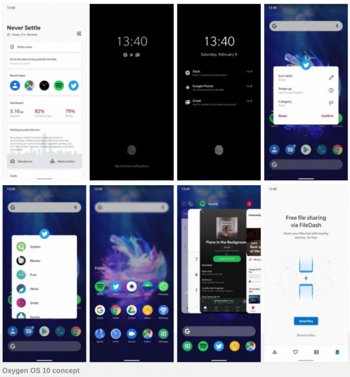 การเปลี่ยนแปลง Oxygen OS 10 บนระบบปฏิบัติการ Android Q อาจมีหน้าตาแบบนี้