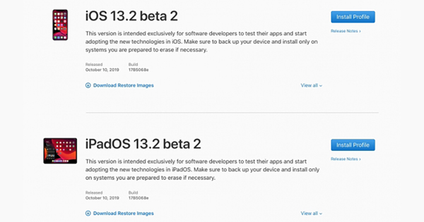 Apple ปล่อยอัปเดท iOS 13.2 Beta 2 และ iPadOS 13.2 Beta 2 มาพร้อมอีโมจิแบบใหม่และการปรับปรุง ...