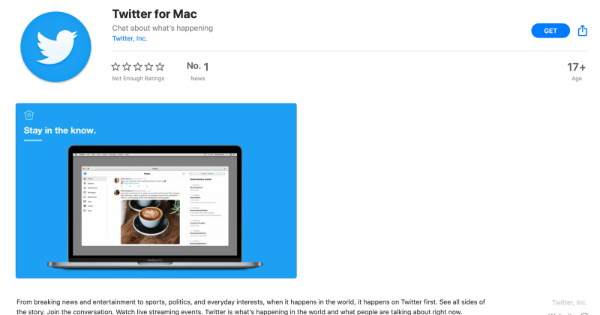 แอป Twitter สำหรับ macOS Catalina เวอร์ชันล่าสุดกลับมาให้โหลดผ่าน App ...