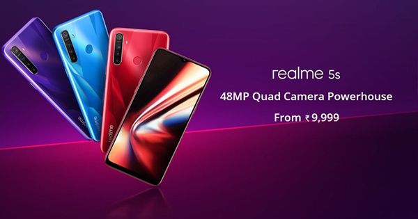 เปิดตัว realme 5s การอัปเกรดรุ่นกลางด้วยกล้อง 48MP และสีใหม่ Crystal Red