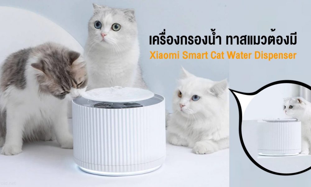 ทาสแมวต้องมี Xiaomi Smart Cat Water Dispenser เครื่องกรองน้ำสำหรับเจ้า ...
