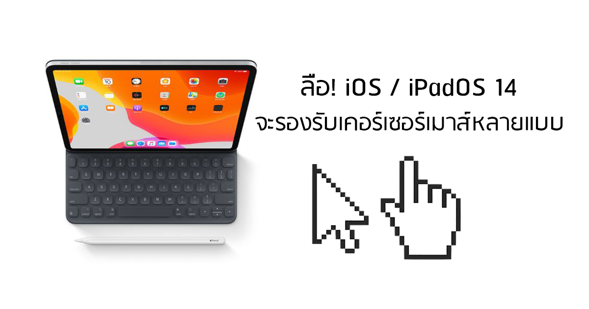 Ios 14 Ipados 14 จะมาพร้อมฟีเจอร์แสดงผล Cursor ของเมาส์ได้หลายแบบเมื่อเชื่อมต่ออุปกรณ์