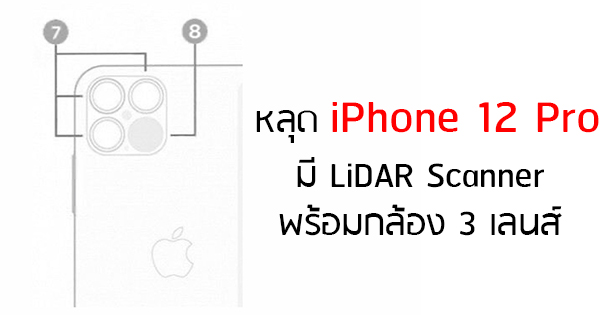 ดีไซน์ iPhone 12 Pro อาจมาพร้อมกล้อง 3 เลนส์แบบเดิม เพิ่มเติมคือ LiDAR ...