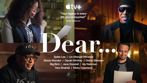 Apple ปล่อยเทรลเลอร์ “Dear...” นำแสดงโดย Oprah Winfrey, Spike Lee, Lin-Manuel Miranda, Stevie ...