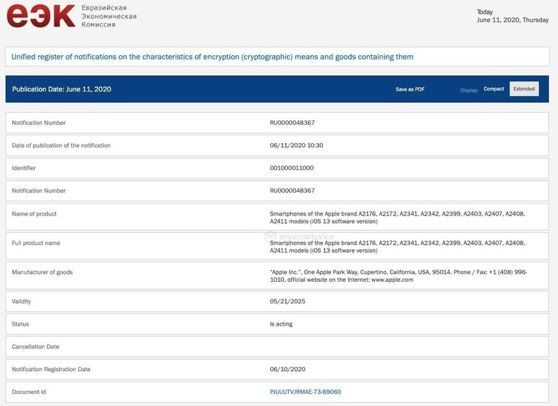 Apple จดทะเบียนอุปกรณ์ใหม่ถึง 9 อย่าง ทั้ง iPhone และ Mac ผ่านทาง EEC Apple จดทะเบียนอุปกรณ์ใหม่ถึง 9 อย่าง ทั้ง iPhone และ Mac ผ่านทาง EEC