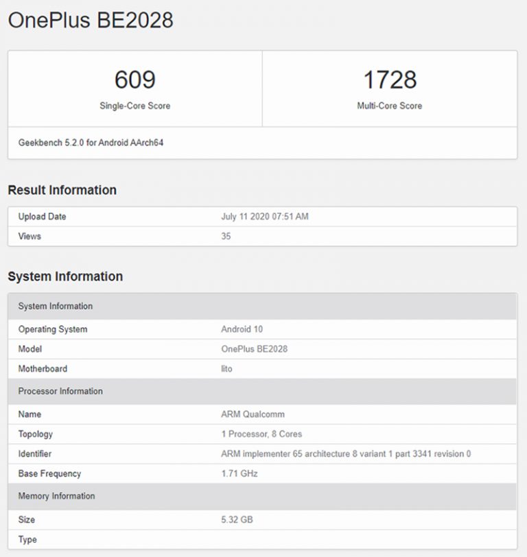 สมาร์ทโฟน OnePlus ขุมพลัง Snapdragon 690 ปรากฏบน Geekbench อาจเป็น ...