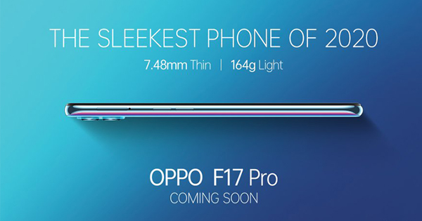 OPPO F17 Pro ว่าที่สมาร์ทโฟนบางเฉียบเพียง 7.48 มม. เตรียมเปิดตัวที่ ...