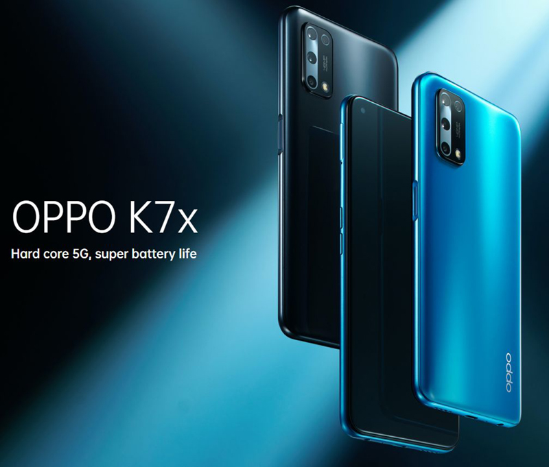 เปิดตัว OPPO K7x มาพร้อมชิป Dimensity 720, จอ 90Hz ในราคาประมาณ 6,900 บาท