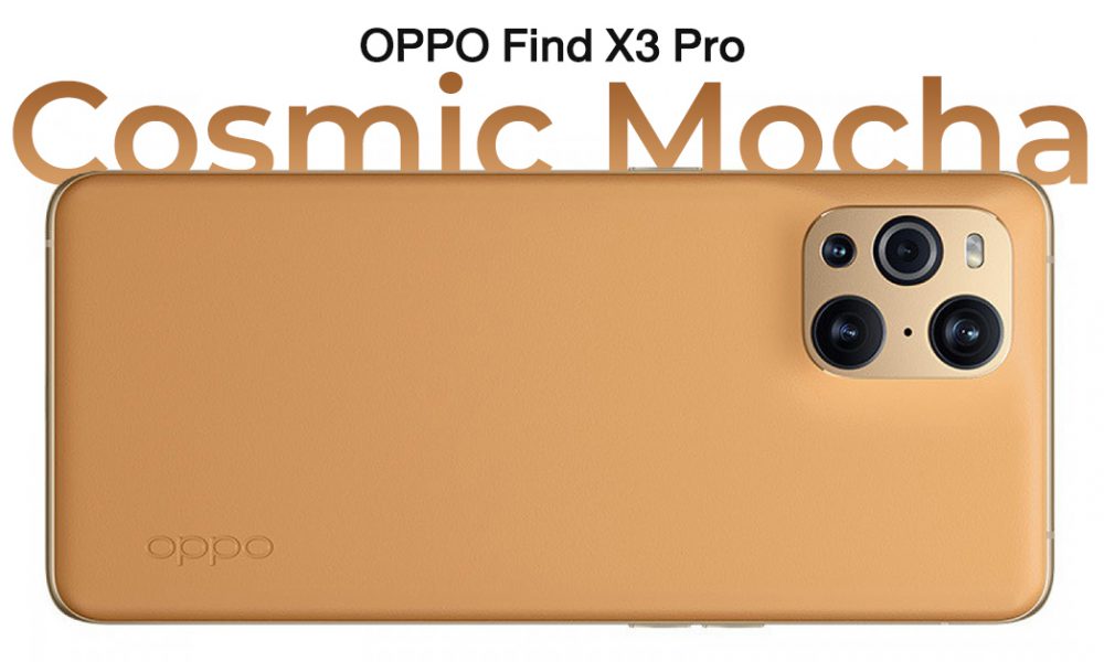 เผยโฉม OPPO Find X3 Pro สี Cosmic Mocha ฝาหลังหนังเทียมสุดงาม