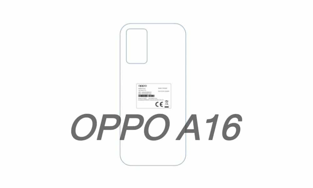 OPPO A16 แบตเตอรี่ 5000mAh เตรียมเปิดตัวเร็วๆ นี้