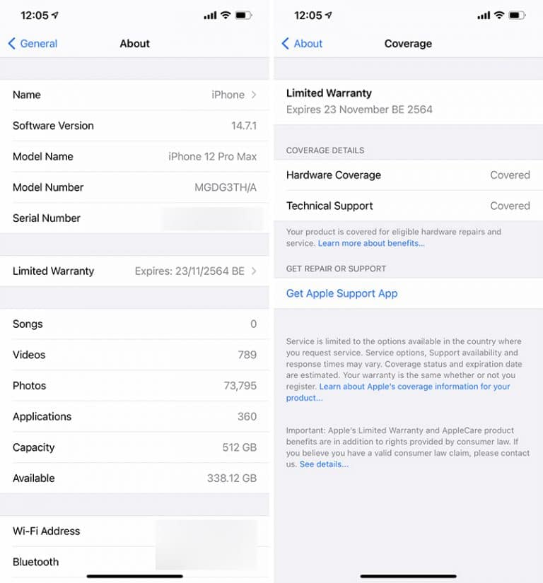 วิธีเช็คการรับประกันอุปกรณ์ Apple ทำได้ง่ายๆ ไม่กี่ขั้นตอน