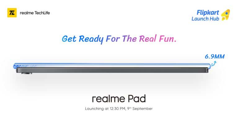 realme Pad เตรียมเปิดตัวทางการวันที่ 9 ก.ย.นี้พร้อมยืนยันมาพร้อมหน้าจอ ...