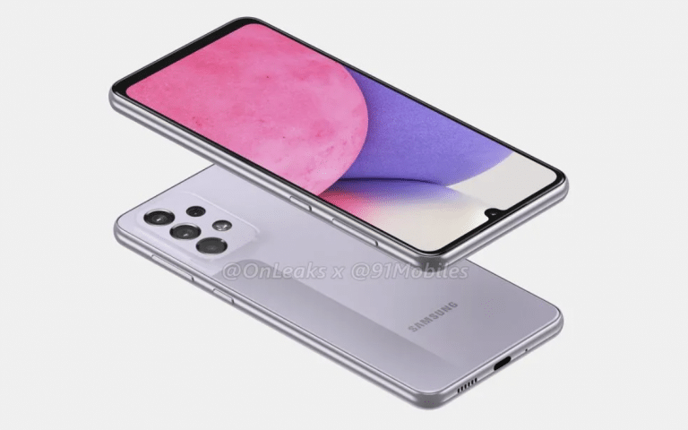 เผยภาพเรนเดอร์แรก Galaxy A33 5G ใช้ดีไซน์ใหม่ หน้าจอ Infinity-U พร้อม ...