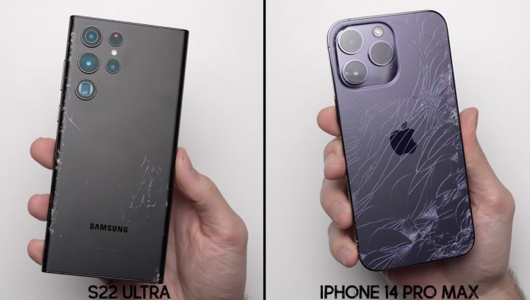 มาแล้ว! คลิป Drop Test ของ iPhone 14 Pro Max vs Galaxy S22 Ultra ใครจะ ...