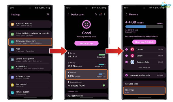 How To วิธีปิดฟีเจอร์ RAM Plus บนสมาร์ทโฟน Samsung Galaxy ที่อัปเดต One ...