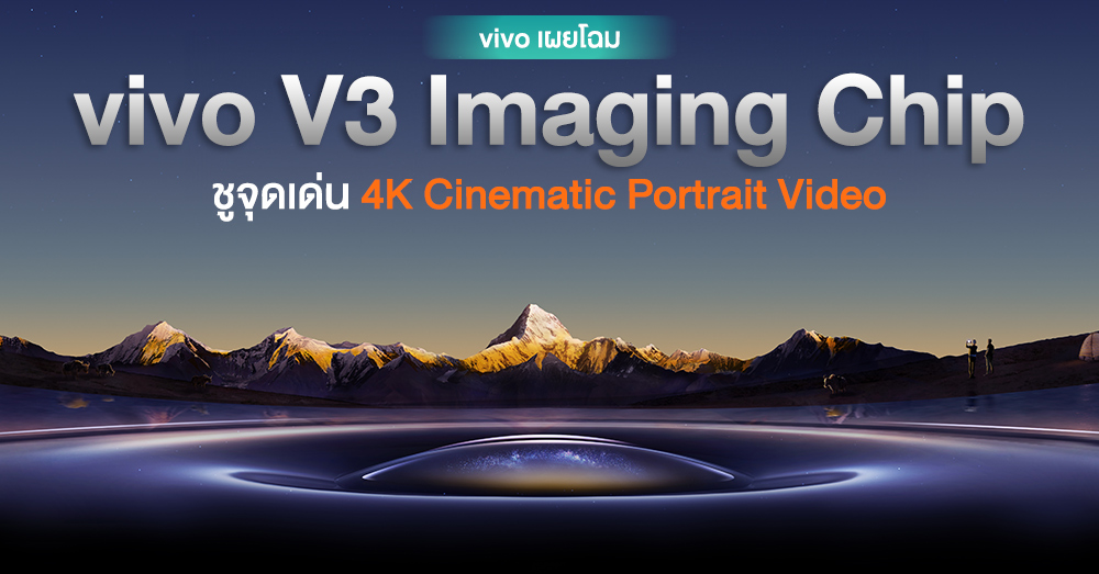 vivo เผยโฉม V3 Imaging Chip ยกระดับกล้องอีกครั้งด้วย 4K Cinematic ...