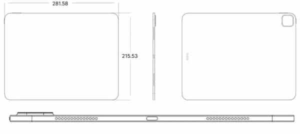 เผยภาพร่าง CAD iPad Pro จอ OLED ทั้งรุ่น 11" และ 13" ชูโรงด้วยความบาง ...
