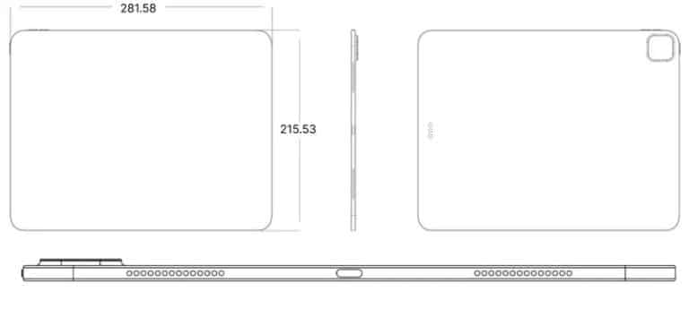 เผยภาพร่าง CAD iPad Pro จอ OLED ทั้งรุ่น 11" และ 13" ชูโรงด้วยความบาง ...