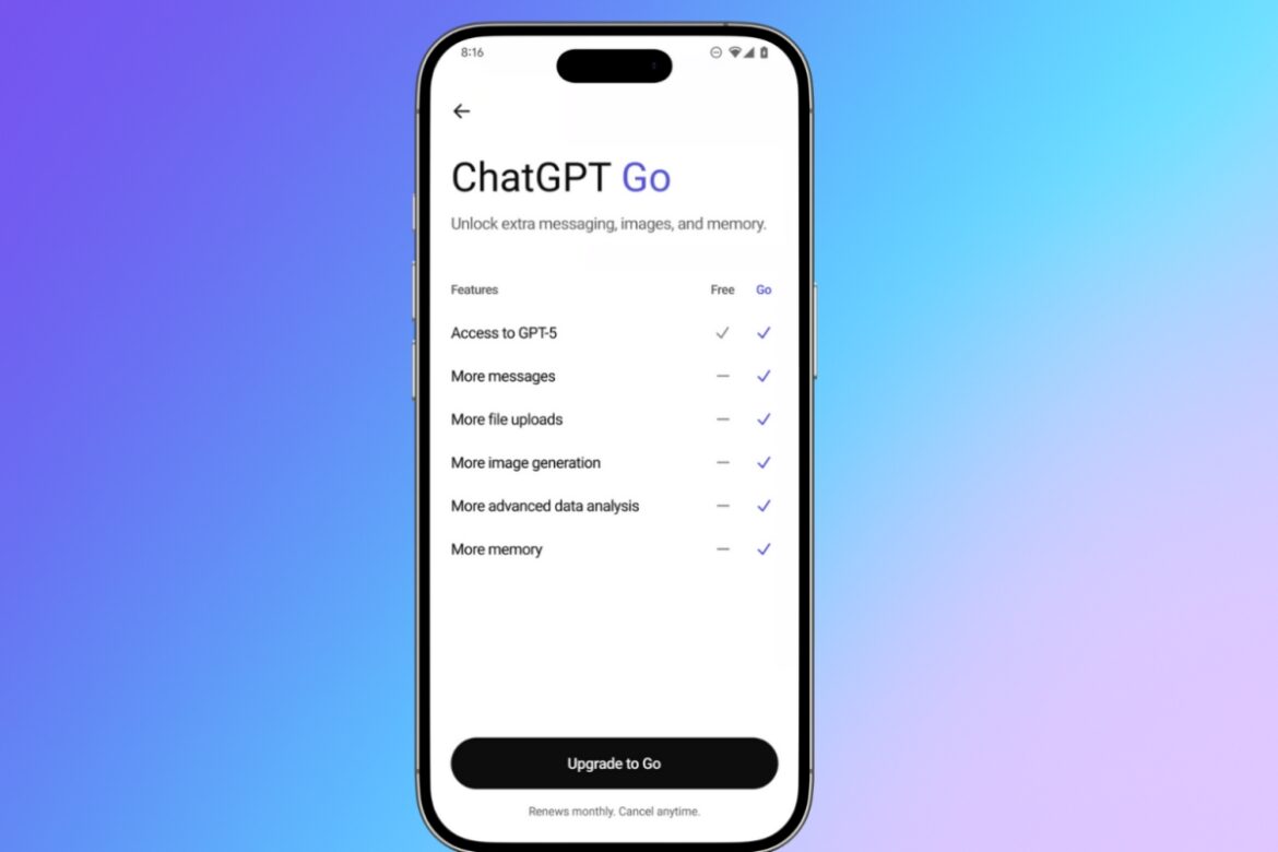 OpenAI เปิดตัว ChatGPT Go อย่างเป็นทางการในไทย ราคาเริ่มต้น 259 บาท